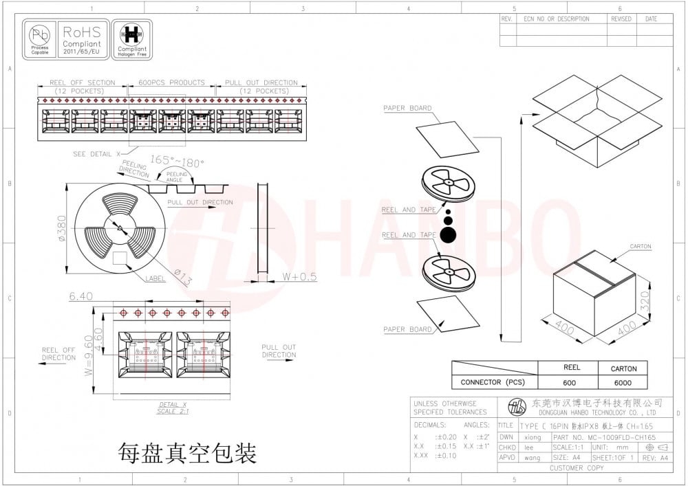 MC-1009FLD-CH165 technical document page 2