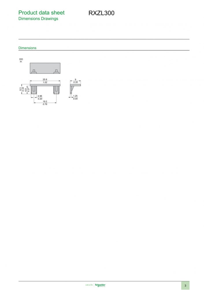 RXZL300 technical document page 3