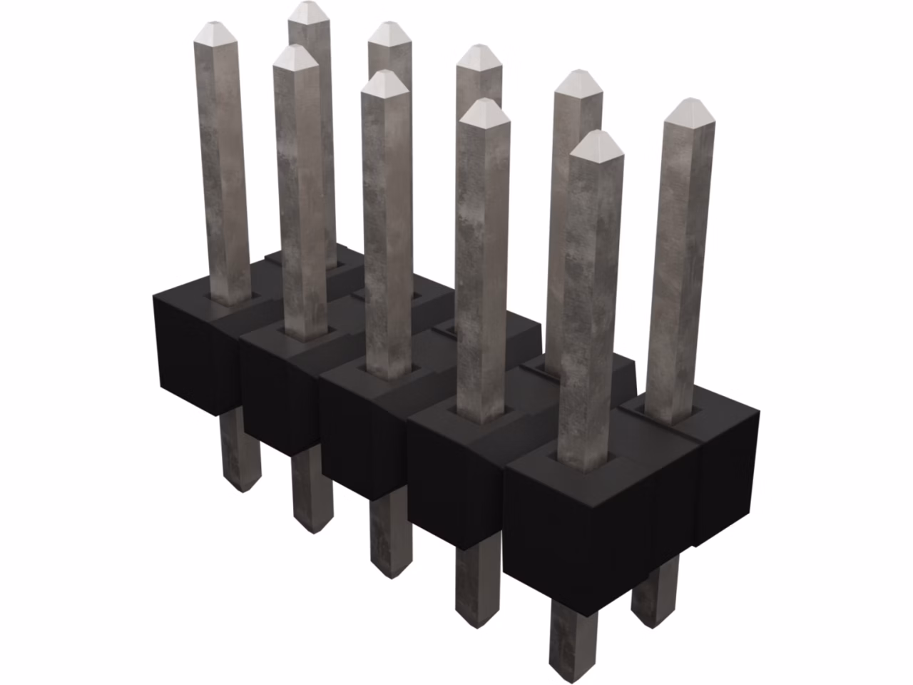 C-Grid Header, 2.54mm Pitch, Through Hole, Dual Row, Vertical, 10 Circuits, 2.54µm Tin (Sn) Plating, Tray Packaging, Lead-Free for sale
