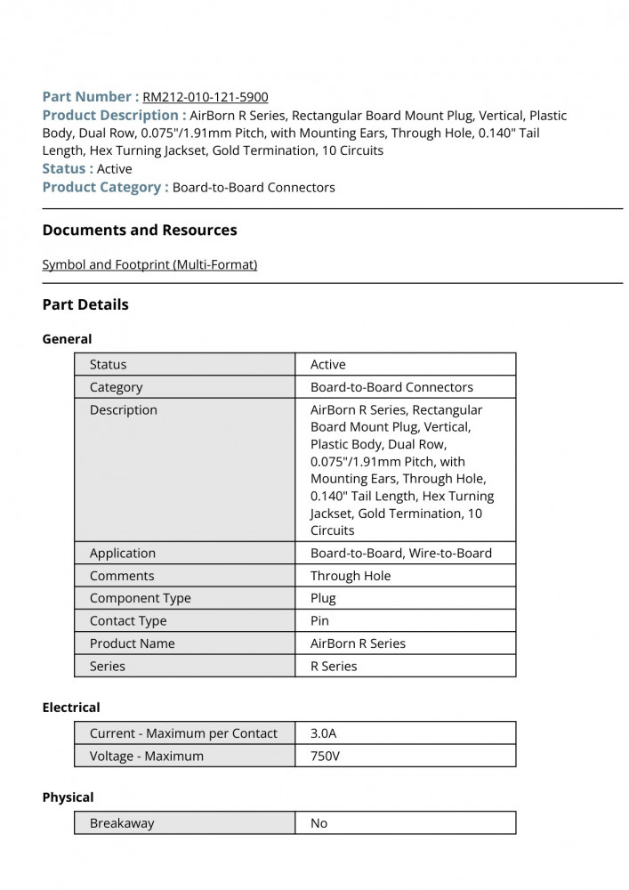 RM212-010-121-5900 technical document page 1