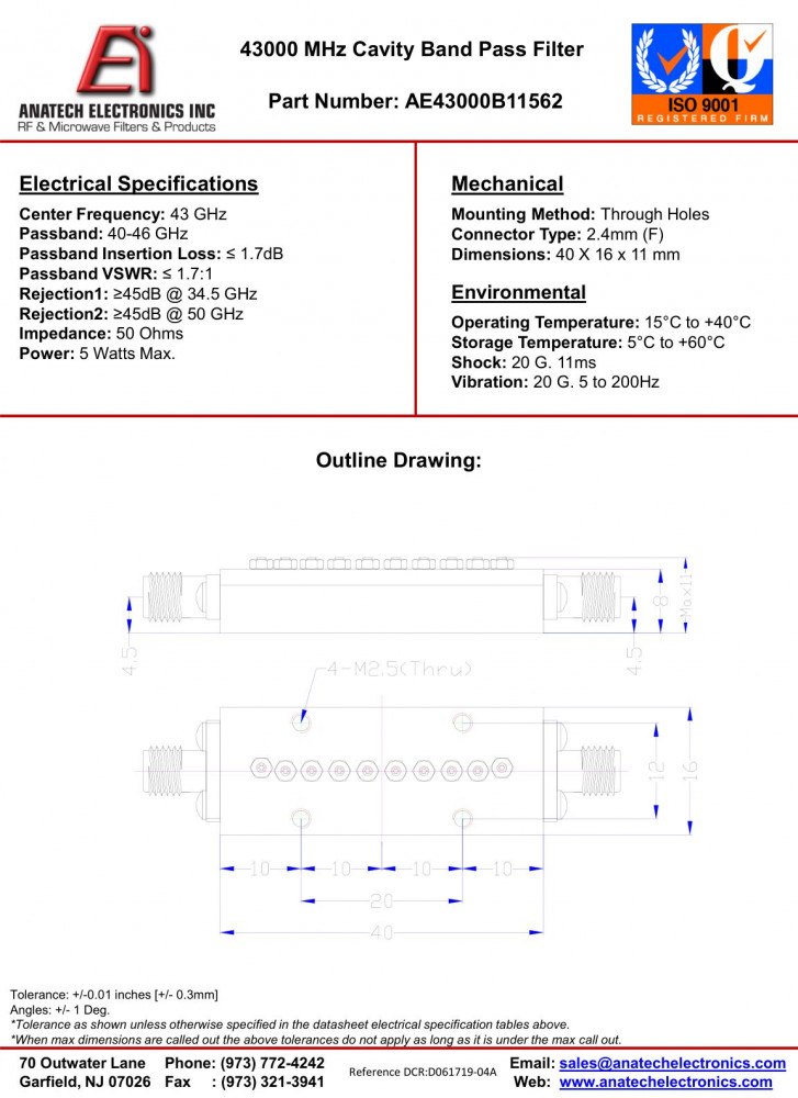 AE43000B11562 outline drawing