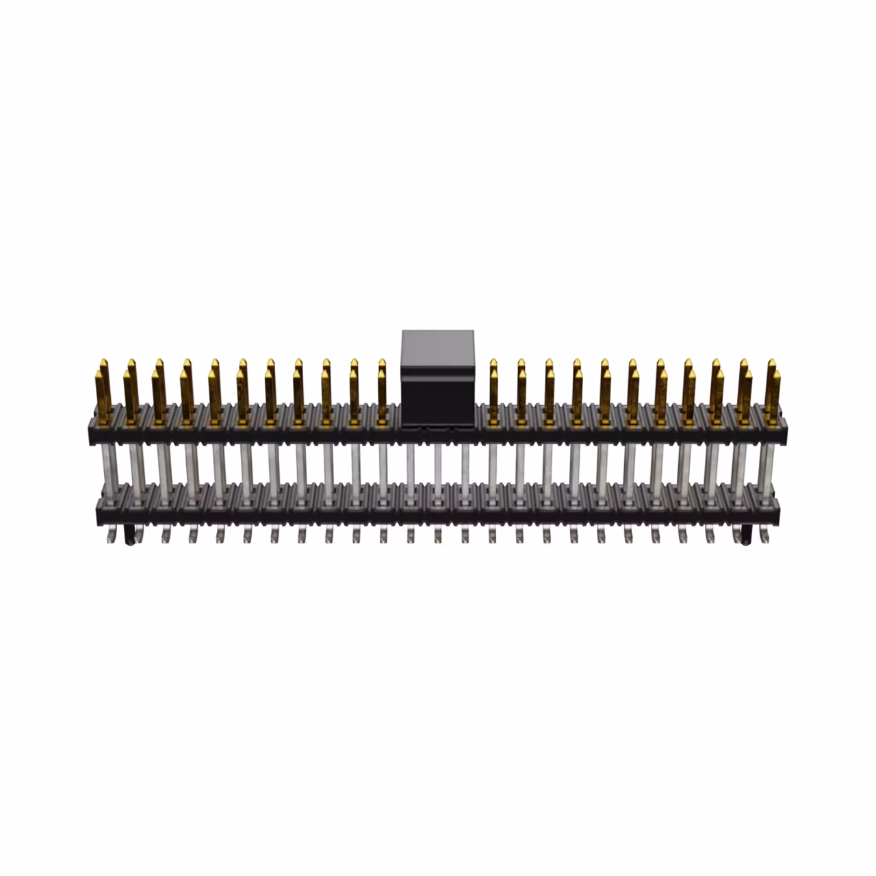 2.00mm Pitch Milli-Grid Header, Vertical, Surface Mount, Dual Row Dual Body, 50 Circuits, 0.75µm Gold (Au) Plating, 9.30mm Stacking Height, with Cap and Pegs, Tube, Lead-Free for sale