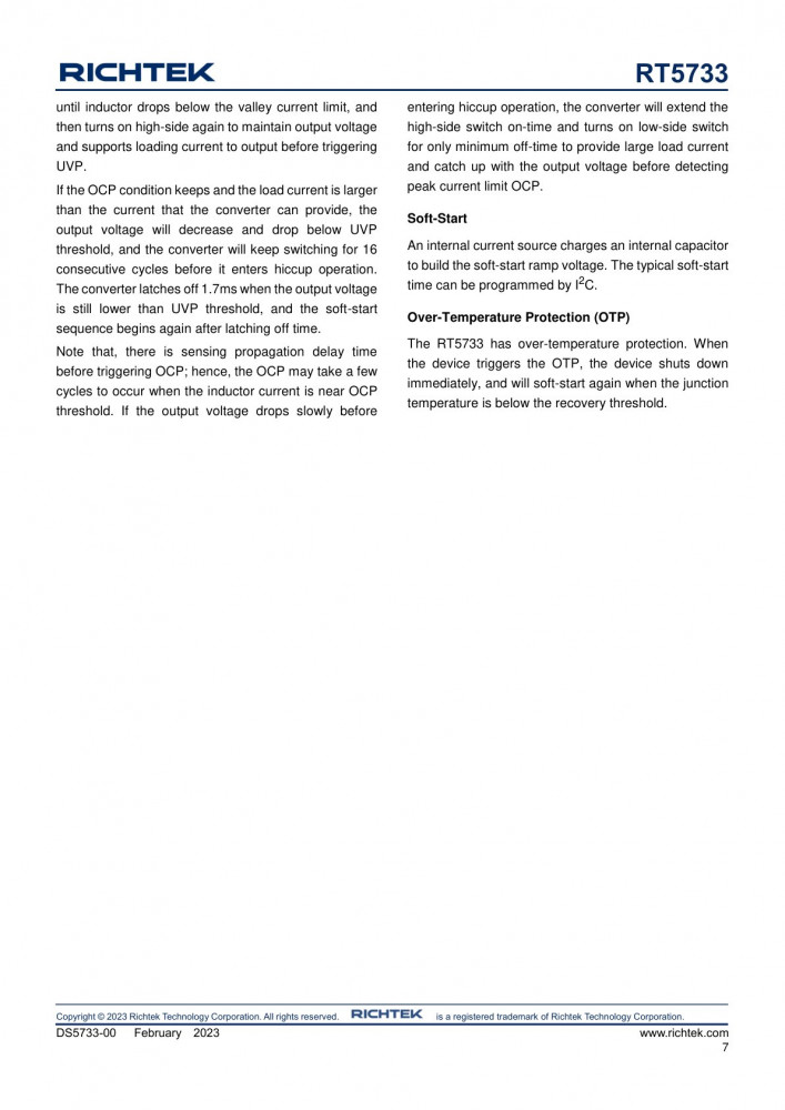 RT5733 datasheet page 7