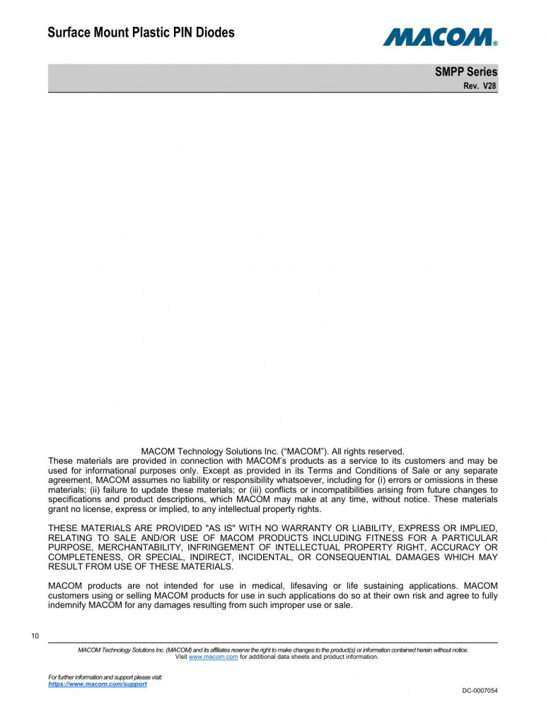 Product datasheet page 10