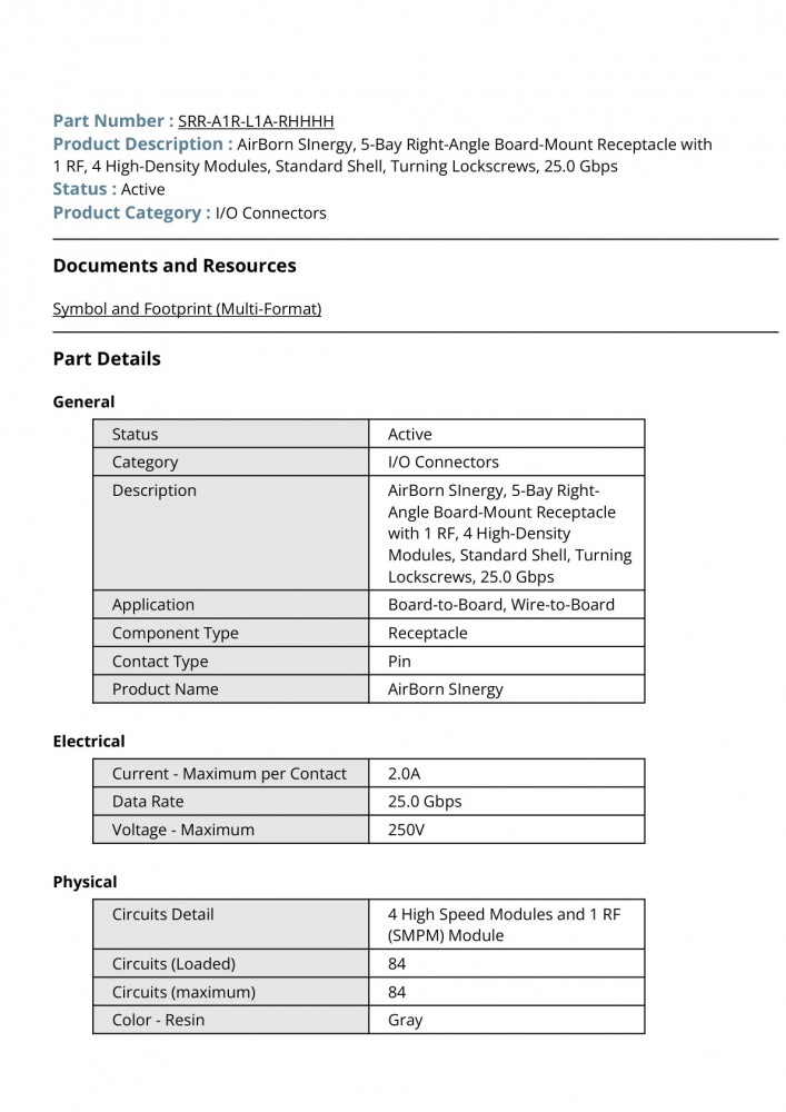 SRR-A1R-L1A-RHHHH technical document image, page 1