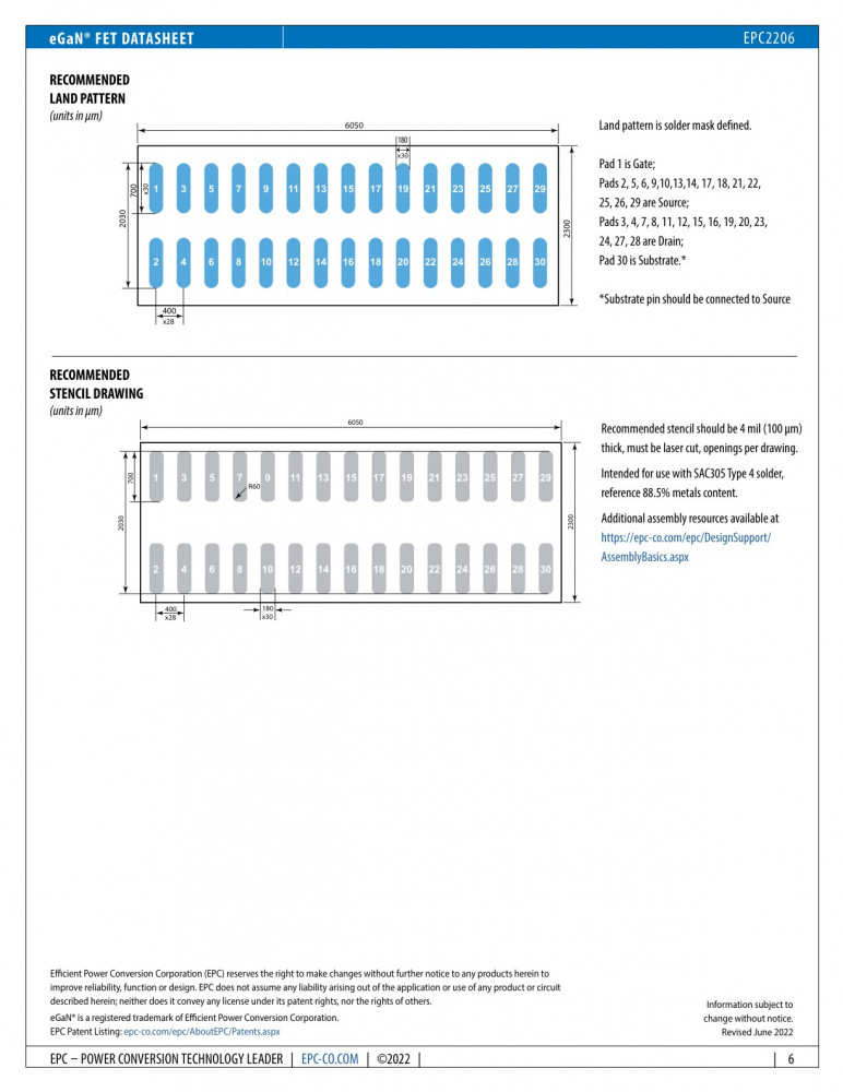 EPC2206 datasheet page 6