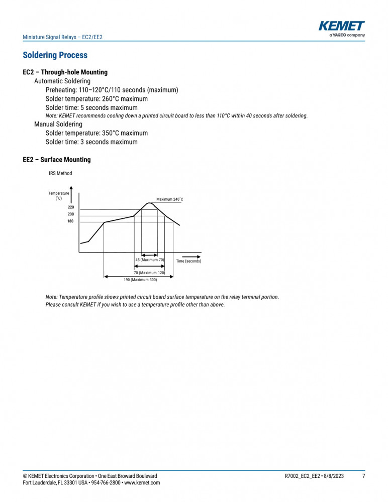 KEMET EC2/EE2 datasheet page 7