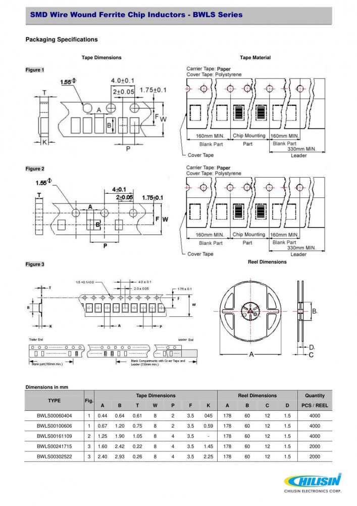 Chilisin BWLS datasheet page 10