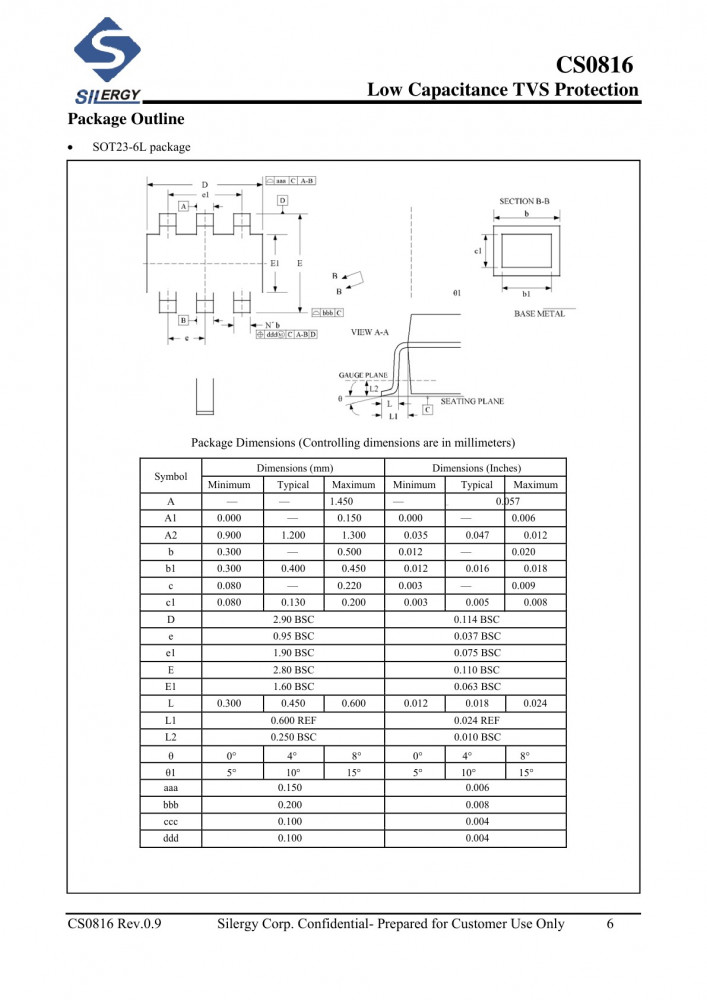 CS0816 datasheet page 6