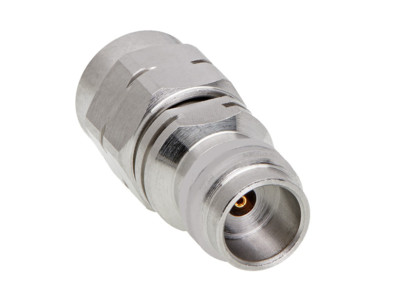 F Push-on Jack-to-F Jack Adapter, 2-Hole Flange Mount, Float, with Spring, Tray, 75 Ohms
