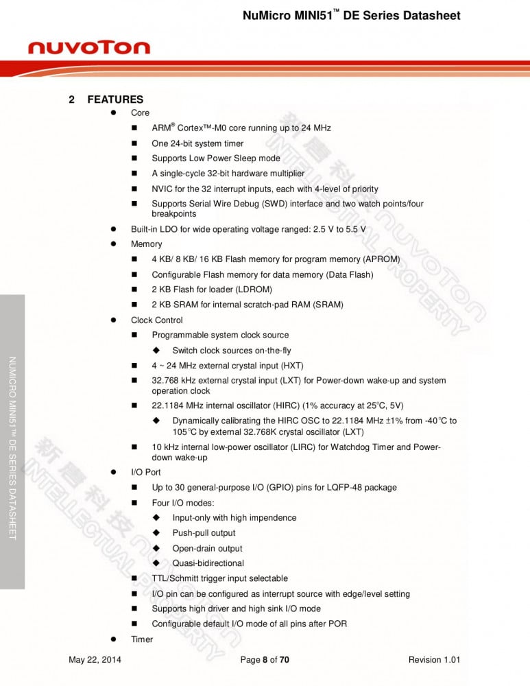 MINI54FDE datasheet page 8