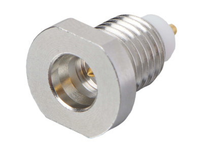 SMP-MAX Plug, Straight, Detent, Panel Mount, Thread-in, 18.81mm Length, 50 Ohms