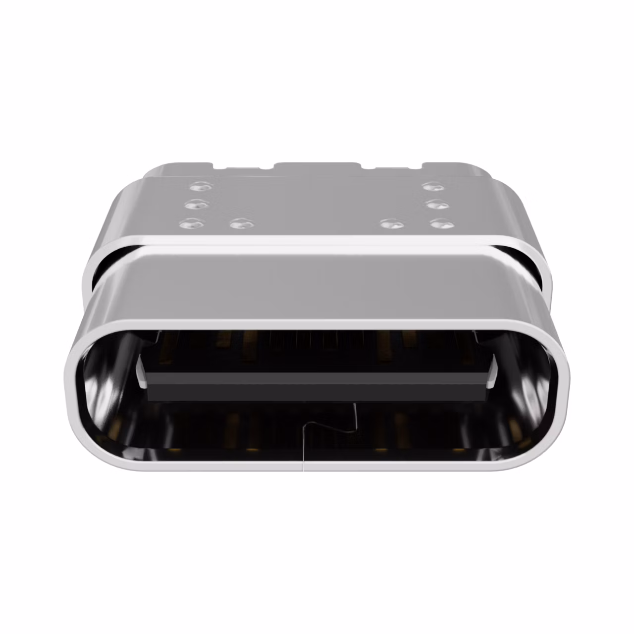 Universal Serial Bus (USB) Shielded I/O Receptacle, Type C, Right-Angle, Top Mount, Surface Mount, 24 Circuits, Gold (Au) Flash Plating, 1.80mm Tab for sale