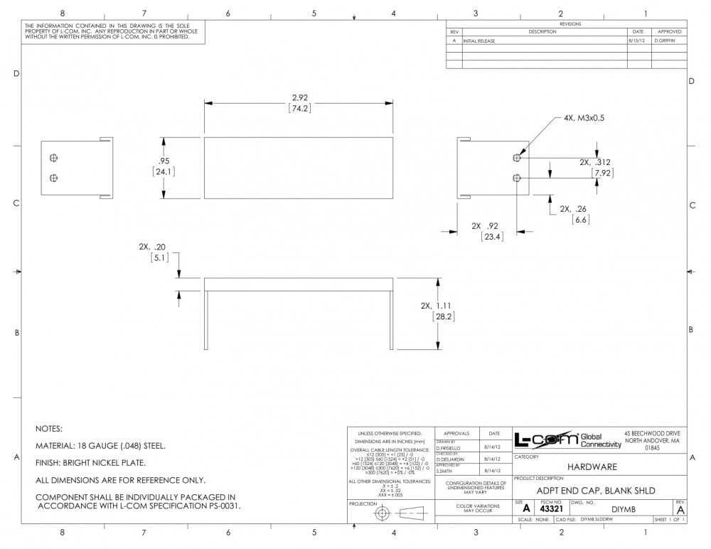 L-com DIYMB technical document page