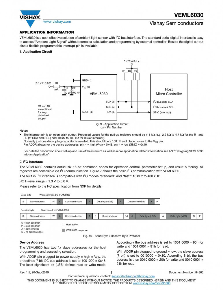 VEML6030-GS15 datasheet page 6