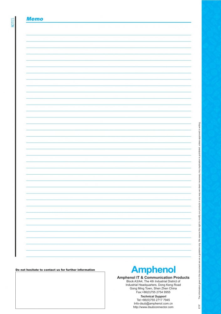 Amphenol L717SDC37P1ACH4F technical document page 4