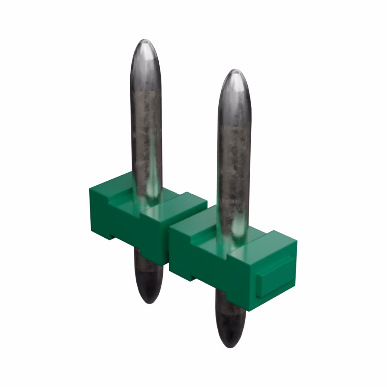 5.00mm Pitch Eurostyle Vertical PCB Pin Header, Breakable, 2 Circuits for sale