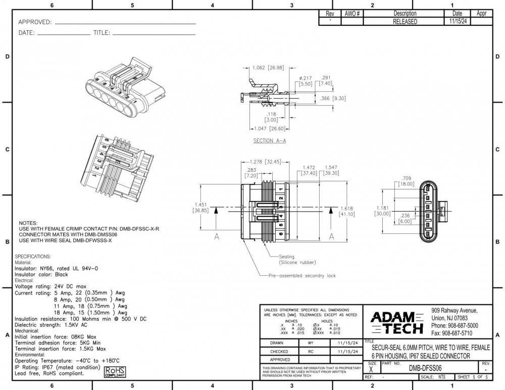 DMB-DFSS06 technical drawing, page 5