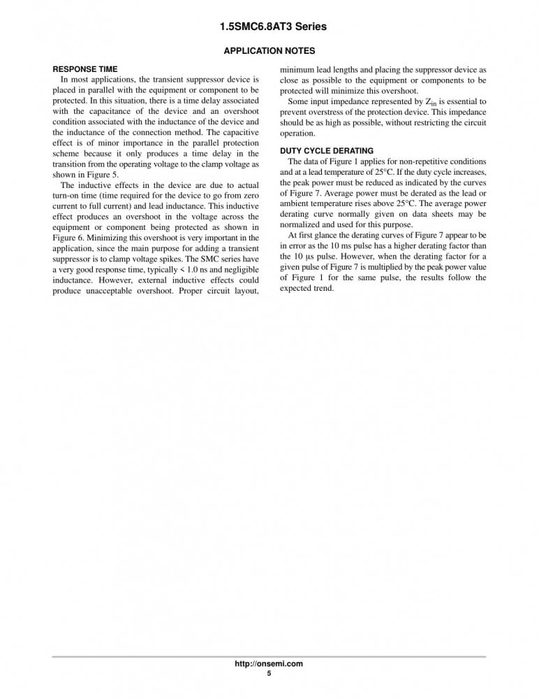 1.5SMC62AT3G datasheet page 5