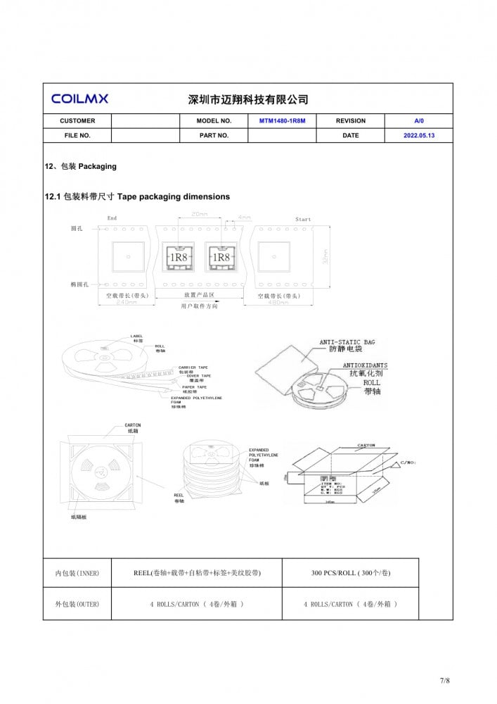 MTM1480-1R8M approval specification page 7