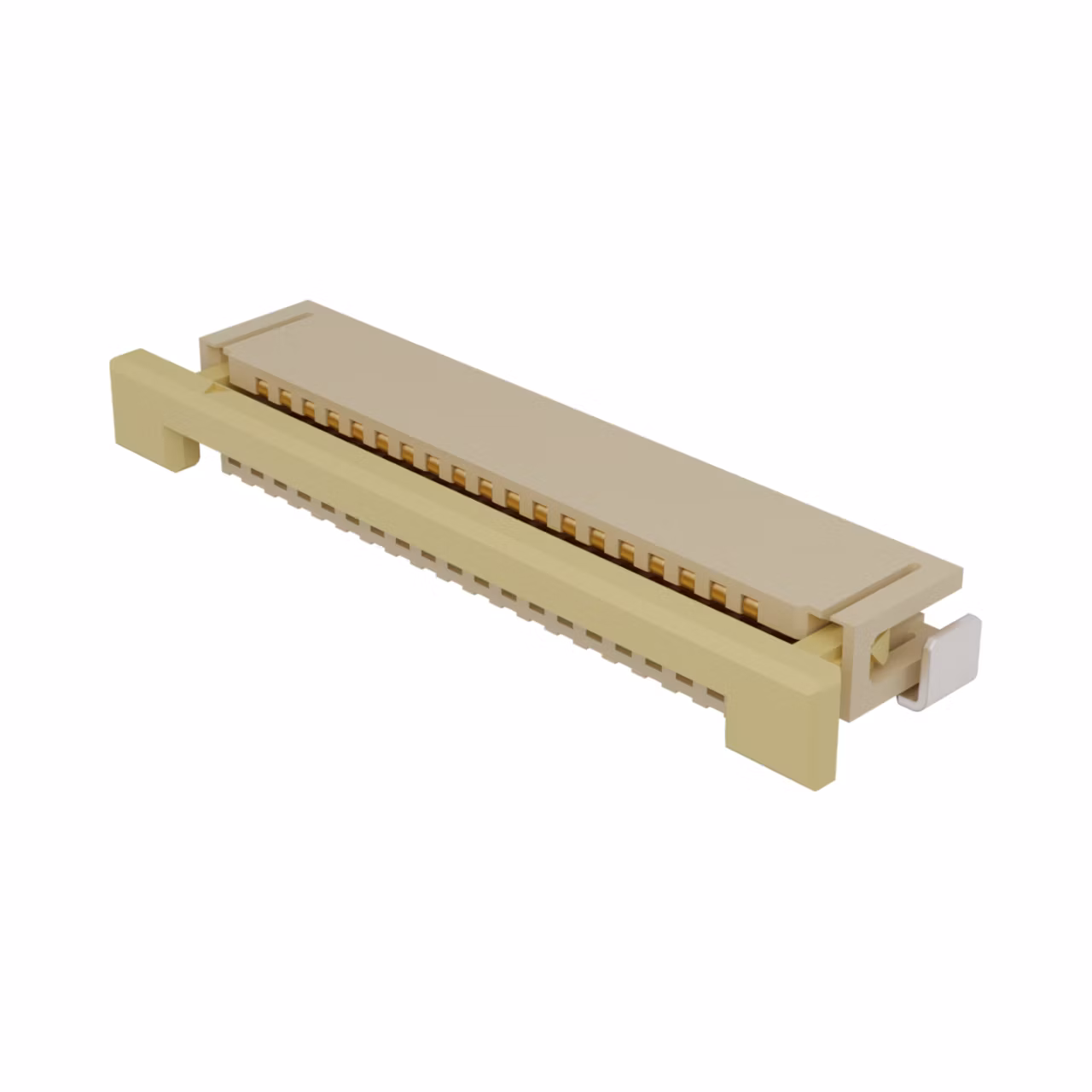 Easy-On FFC/FPC Connector, 1.00mm Pitch, Slider Series, Right-Angle, Bottom Contact, 3.00mm Height, 19 Circuits, Gold Plating for sale
