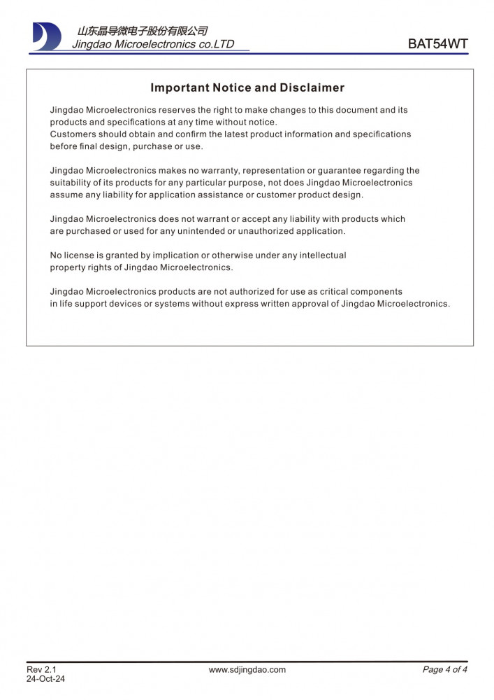 BAT54WT datasheet page 4