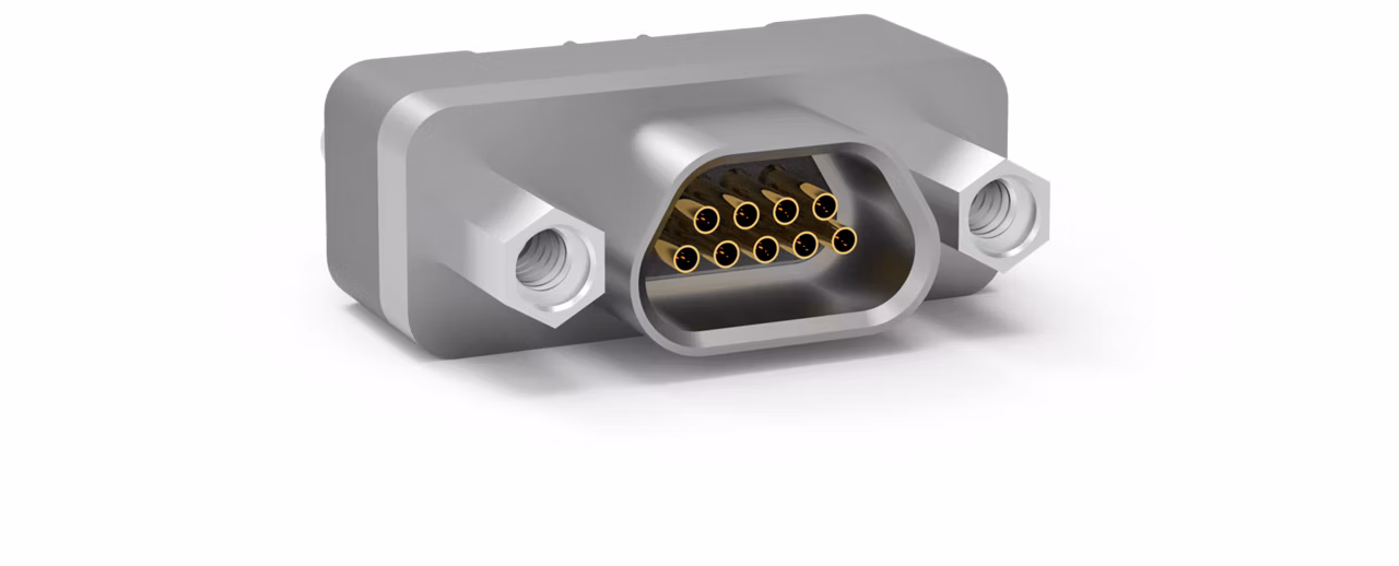 AirBorn M Series, Micro-D Board Mount Receptacle, 0.050