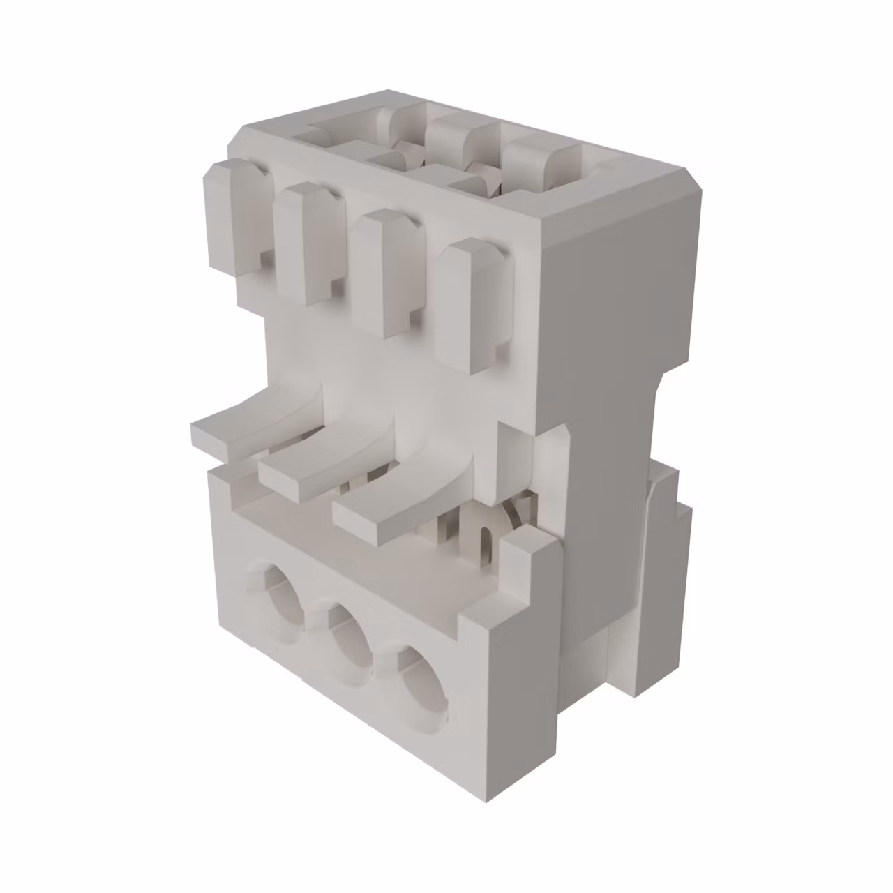 Appli-Mate RAST 2.5 Female Connector, 2.50mm Pitch, 3 Circuits, All Position Keys, Closed Endwalls for sale