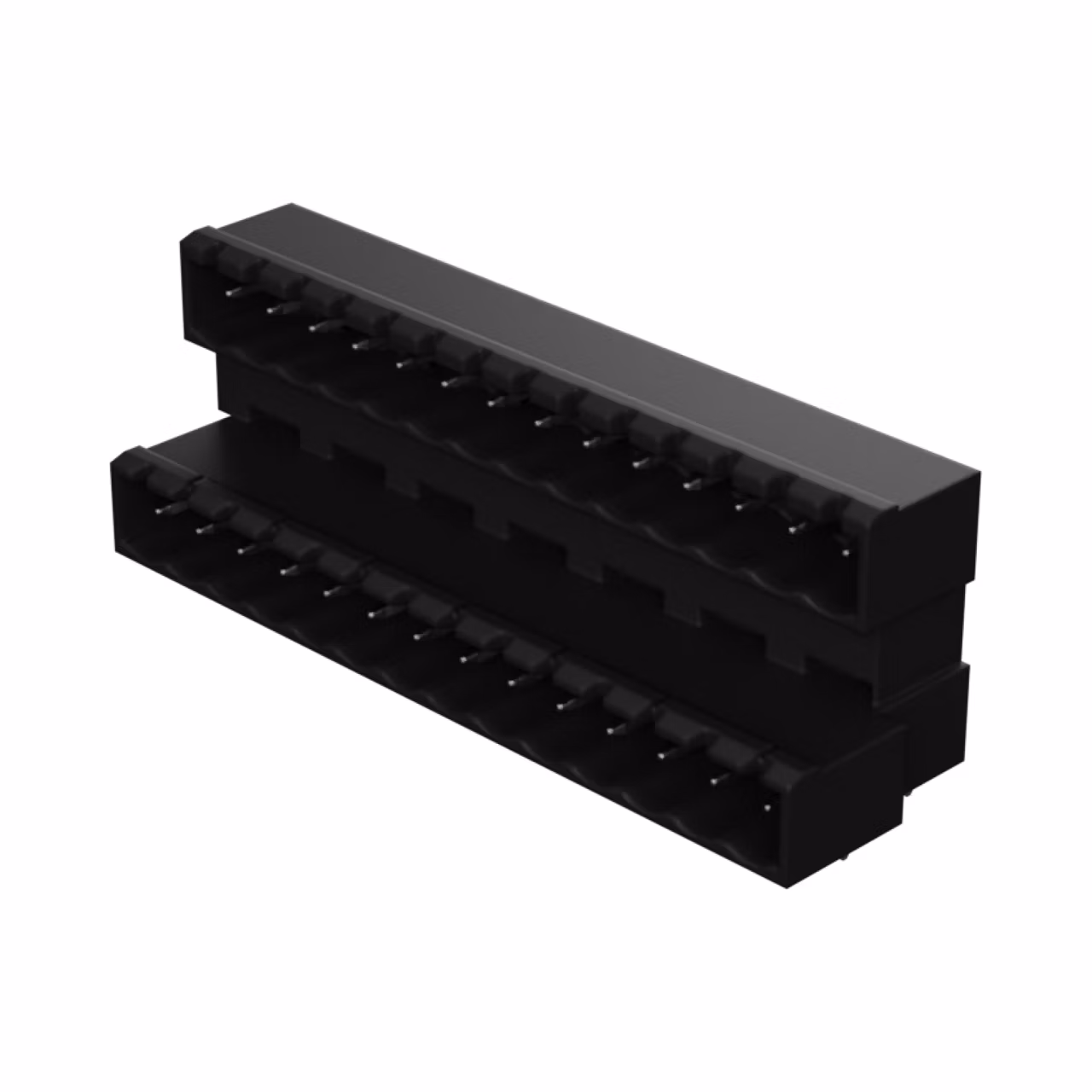 5.00mm Pitch Eurostyle Horizontal Dual Level PCB Header, Closed Ends, 28  Circuits for sale