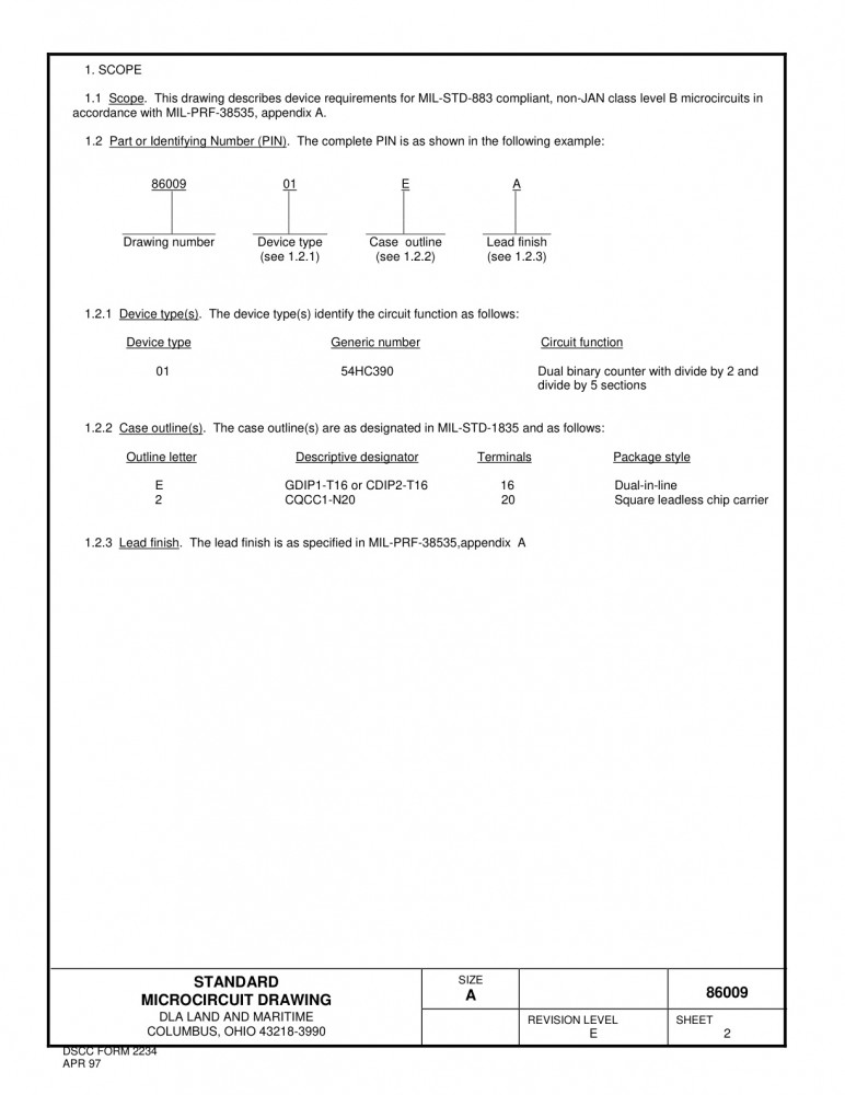 54HC390 technical document page 4