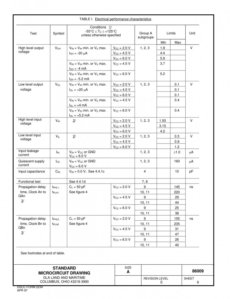 54HC390 technical document page 8