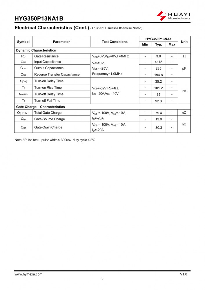 HYG350P13NA1B datasheet page 3