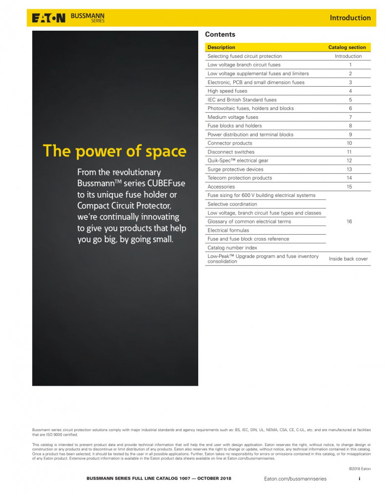 Eaton Bussmann catalog page 3