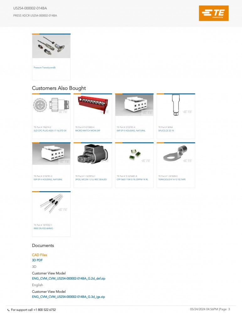 U5254-000002-014BA technical document page 3