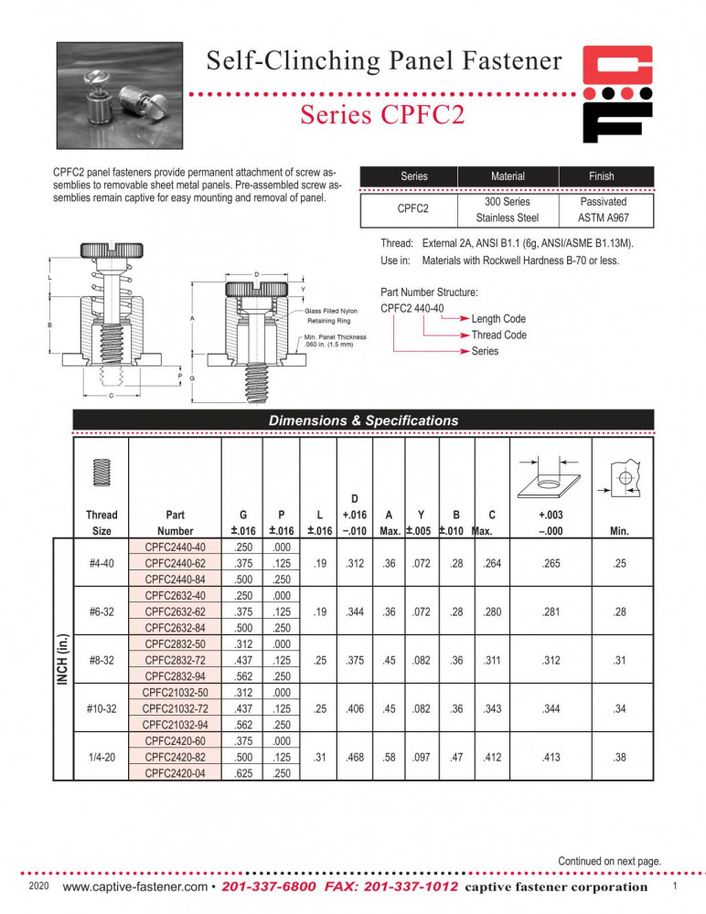 CPFC2 series technical document page 1