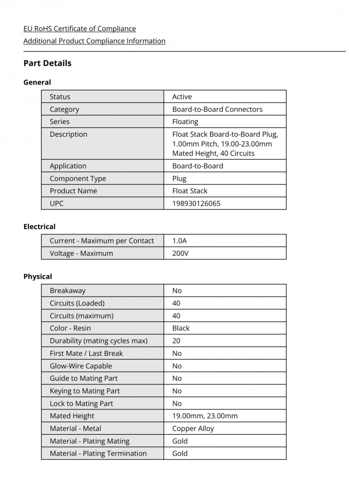 MOLEX 2183271340 technical document page 2