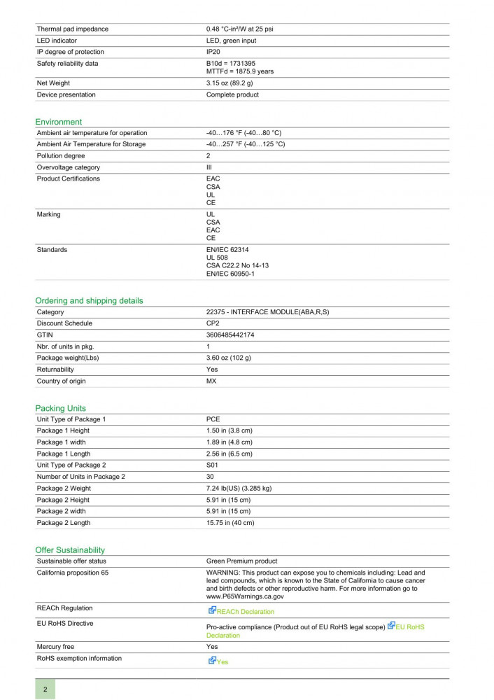 SSP1A490M7T technical document page 2