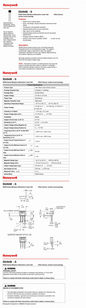 SS494B-S technical document preview