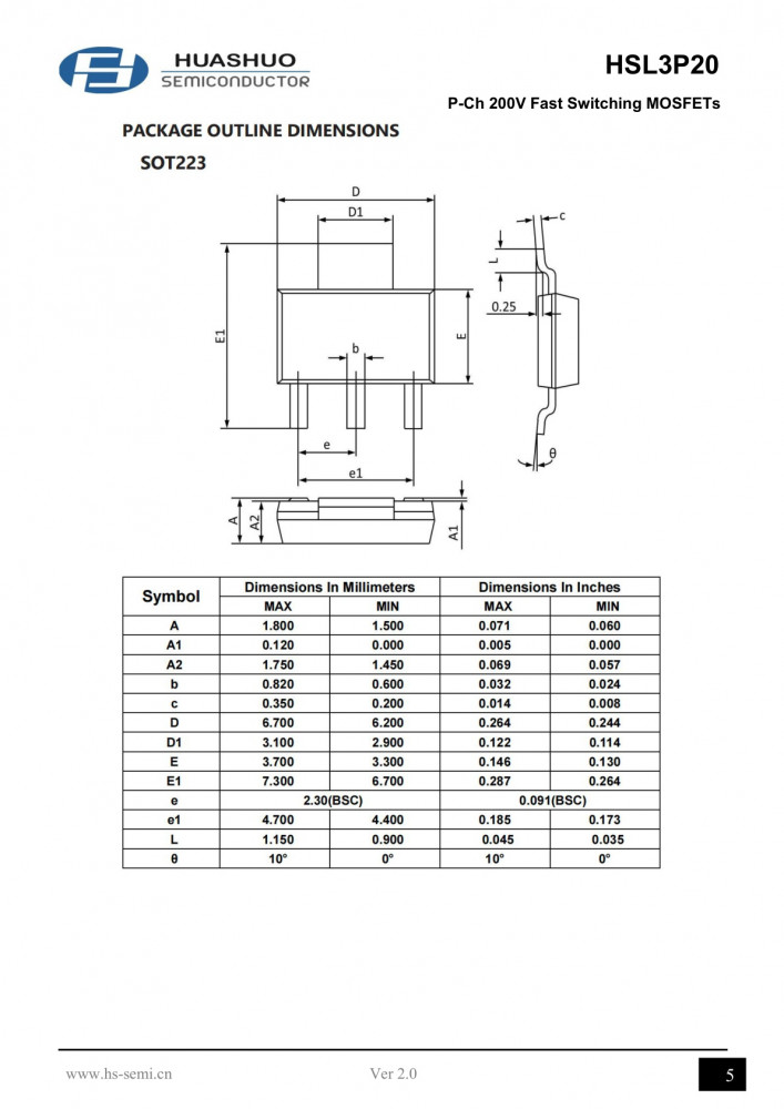HSL3P20 datasheet page 5