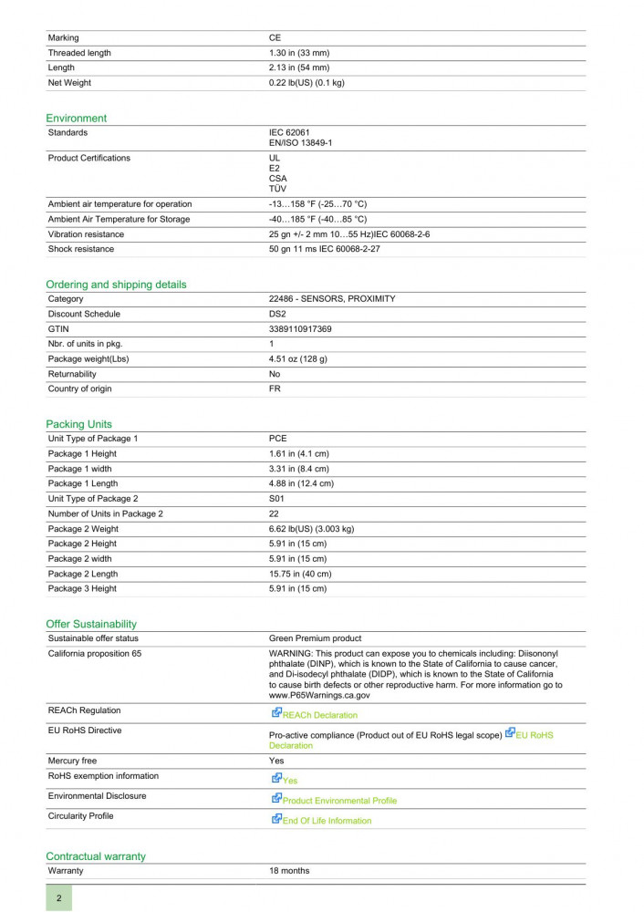 XS1N30PC410D datasheet page 2
