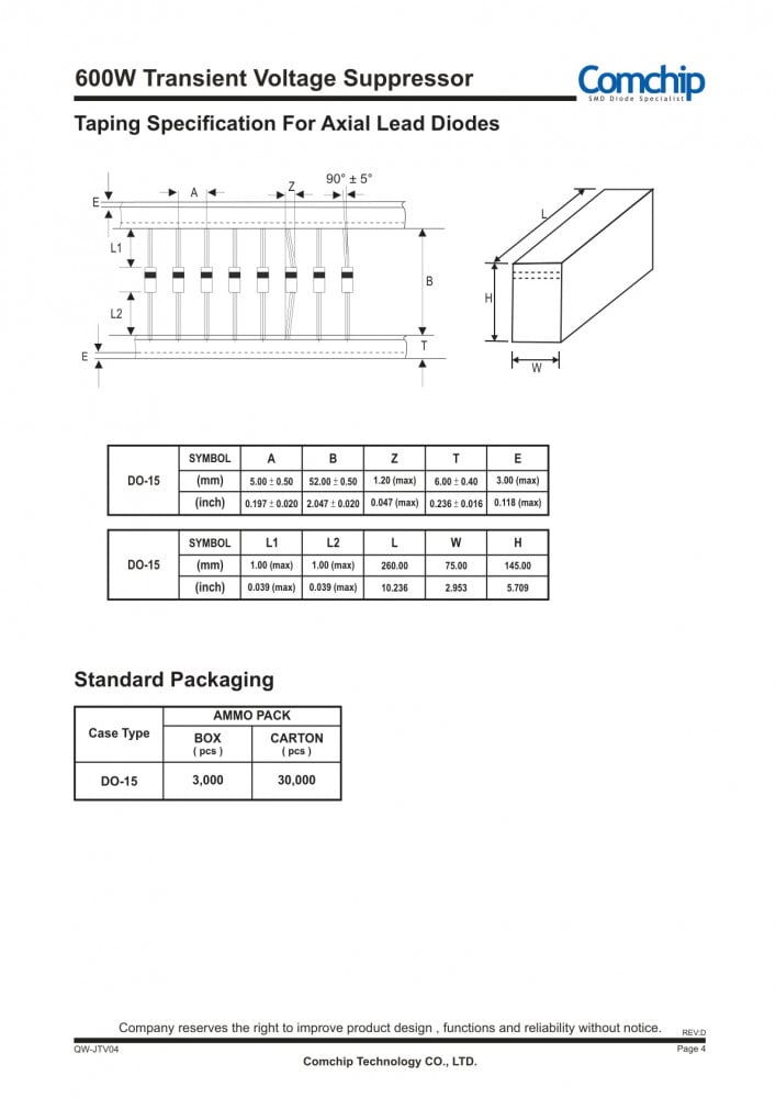 Comchip P6KE-HF datasheet page 4