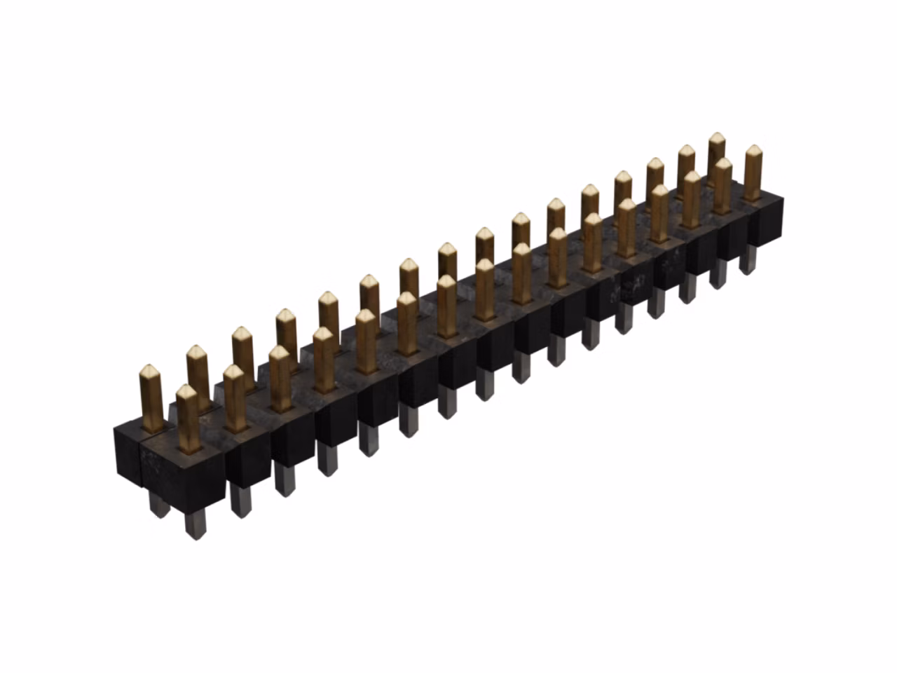 C-Grid Header, 2.54mm Pitch, Through Hole, Dual Row, Vertical, 32 Circuits, 0.75µm Gold (Au) Plating, Bag Packaging, Lead-Free for sale