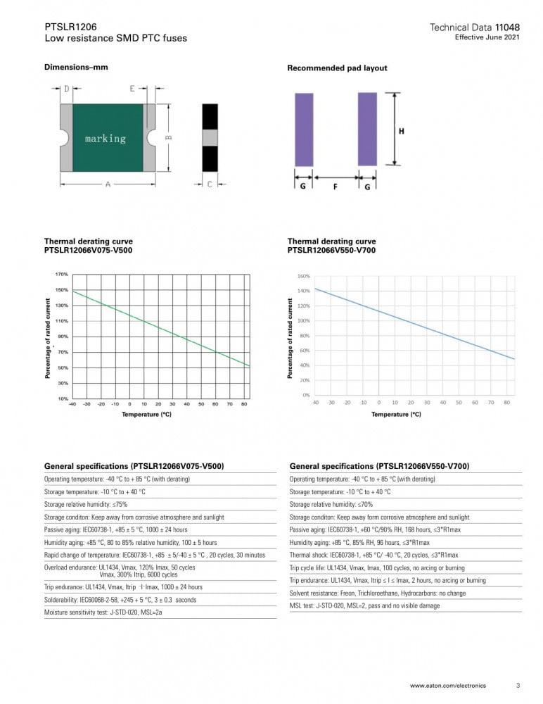 EATON PTSLR12066V110 datasheet page 3