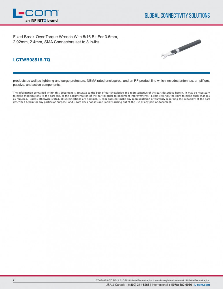 LCTWB08516-TQ product document page 2