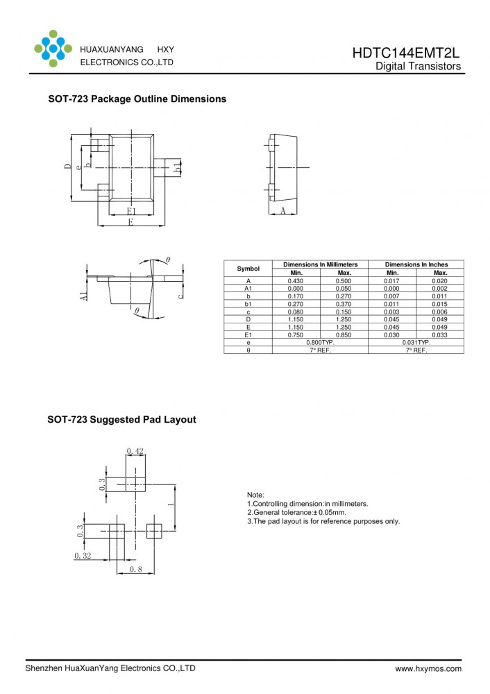 HDTC144EMT2L datasheet page 3