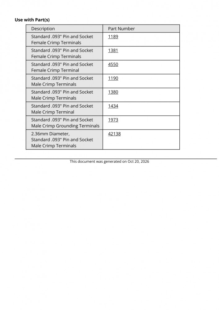 MOLEX 39036011 product document, page 3