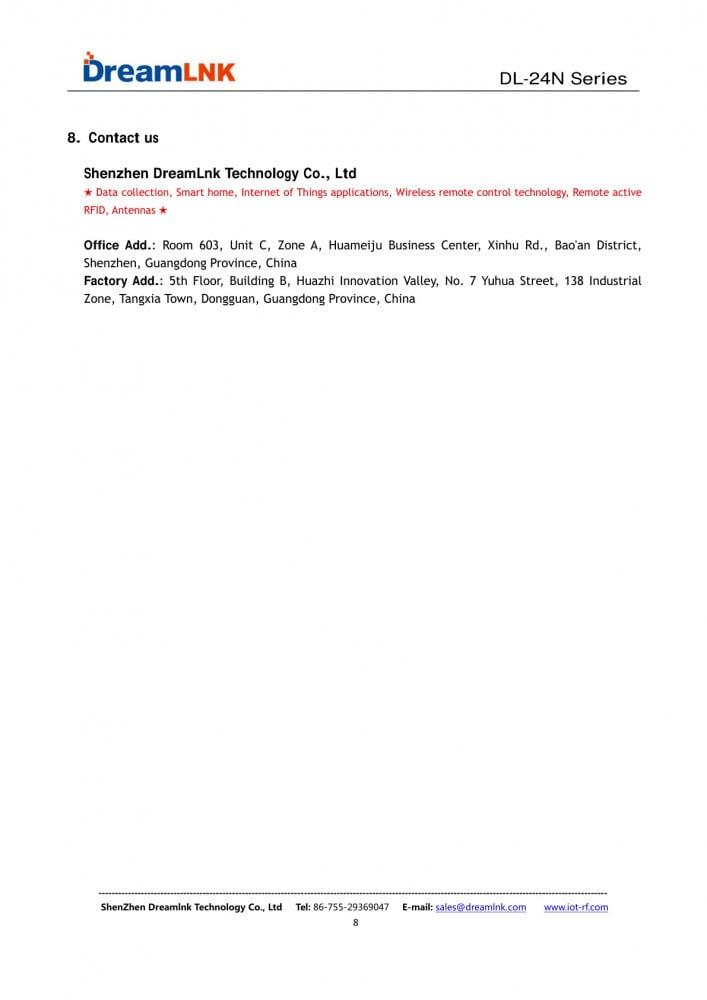 DL-24N-S1 datasheet page 8