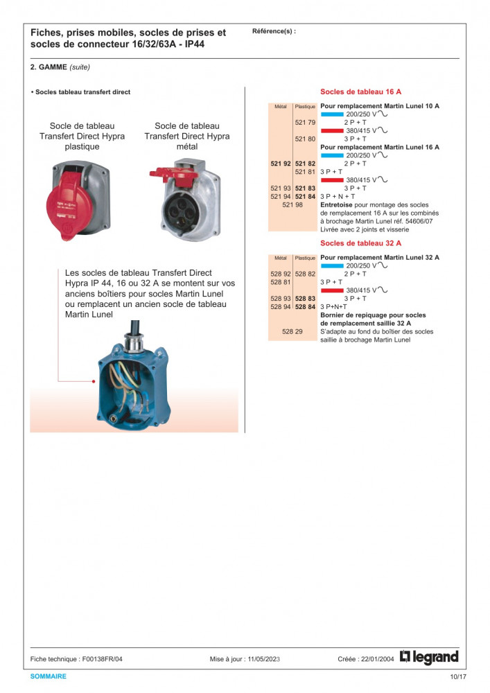 Legrand product document page 10