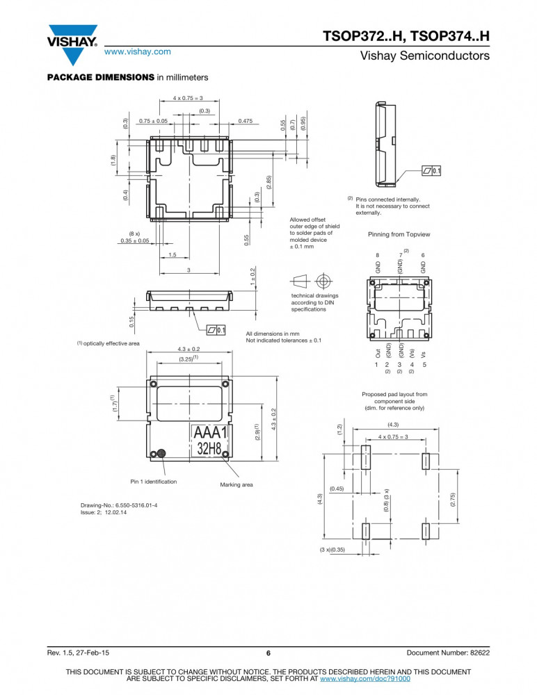 TSOP37238HTT1 datasheet page 6