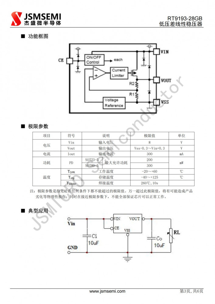 RT9193 datasheet page 3